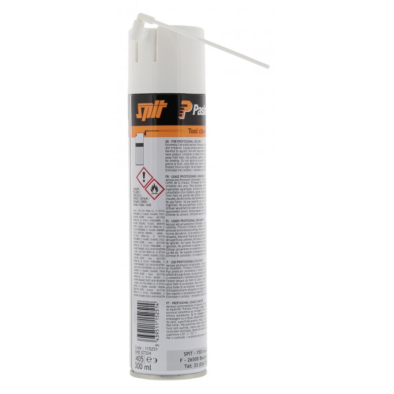 Spit Paslode Nettoyant Impulse et Pulsa 300 ml 115251 cloueur gaz